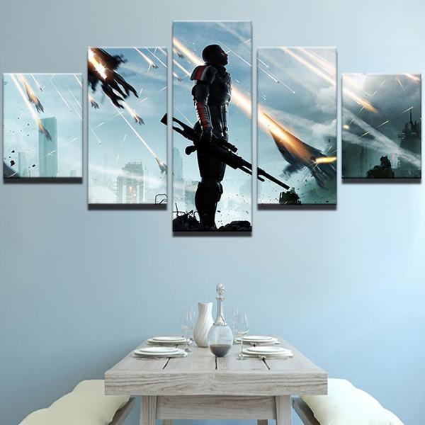 Mass Effect Commander Shepard Wall Art Decor Canvas Printing – CozyArtDecor